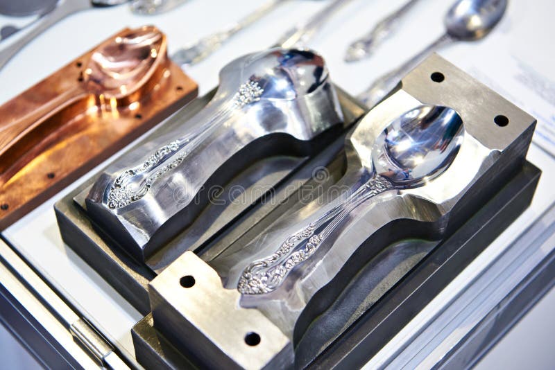 Metal Molds for Casting Spoons Stock Photo - Image of industry ...
