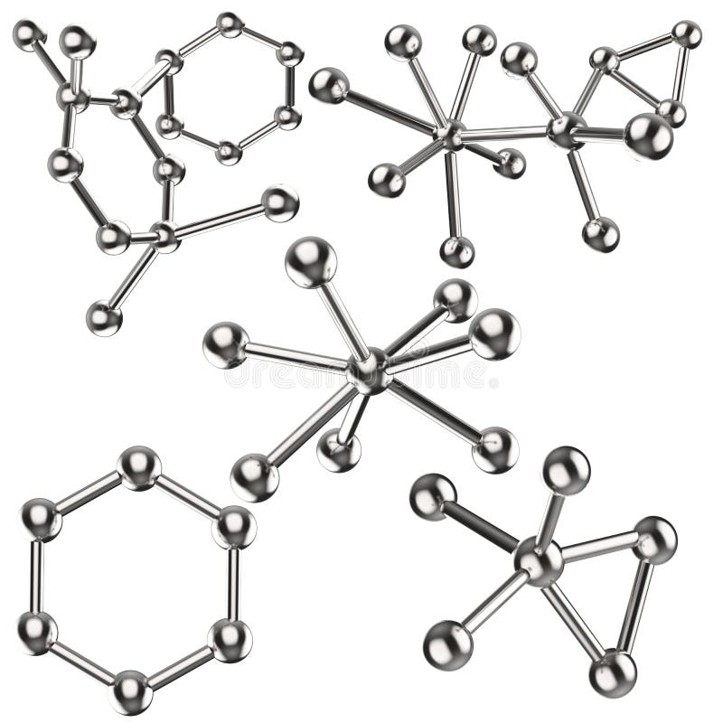 Metal molecule structure stock illustration. Illustration of biology ...