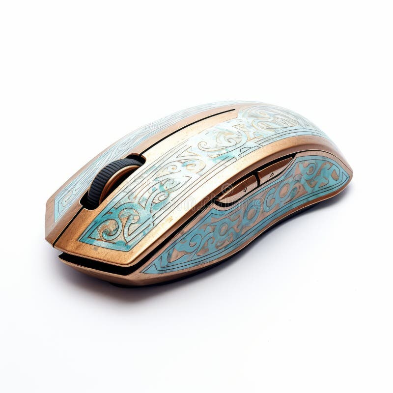 Metal Mouse with Ornate Complexity and Streamlined Design Stock Photo ...