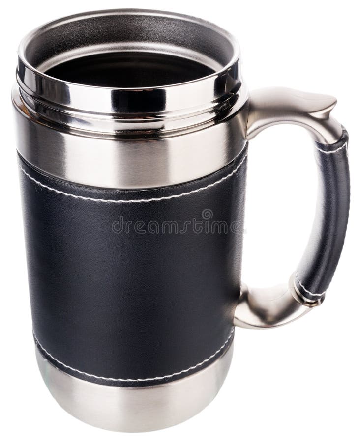 Metal mug stock image. Image of empty, leather, metal - 23069849