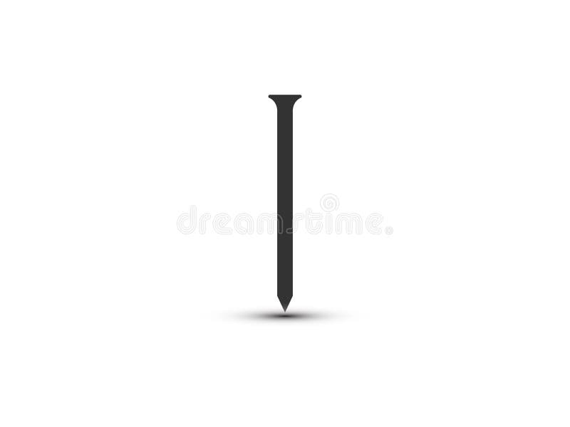 Metal, Nail Icon. Vector Illustration, Flat Design Stock Illustration ...