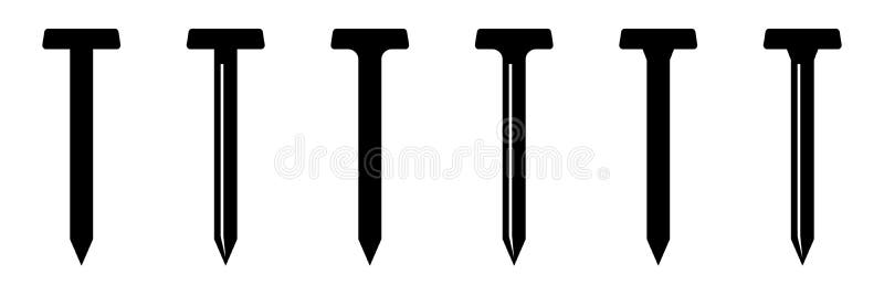 Metal Nail Vector Illustration Design Stock Vector - Illustration of ...