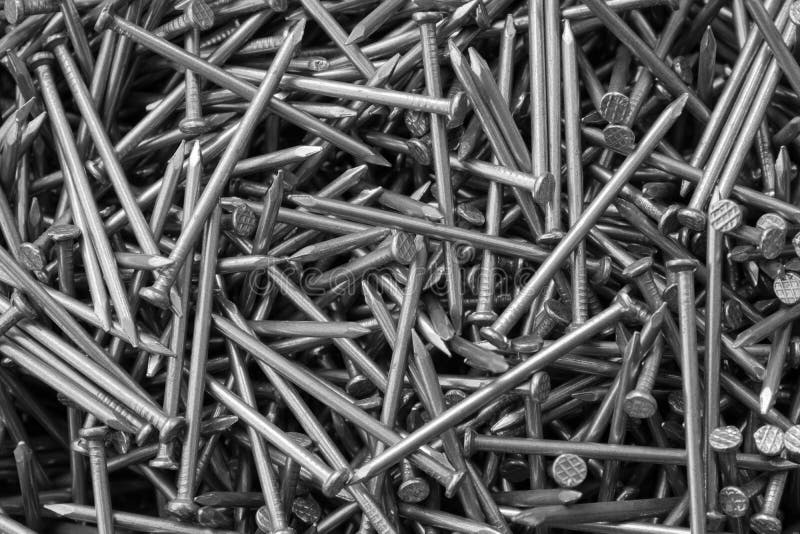 Metal nail stock photo. Image of abstract, macro, design - 62647178
