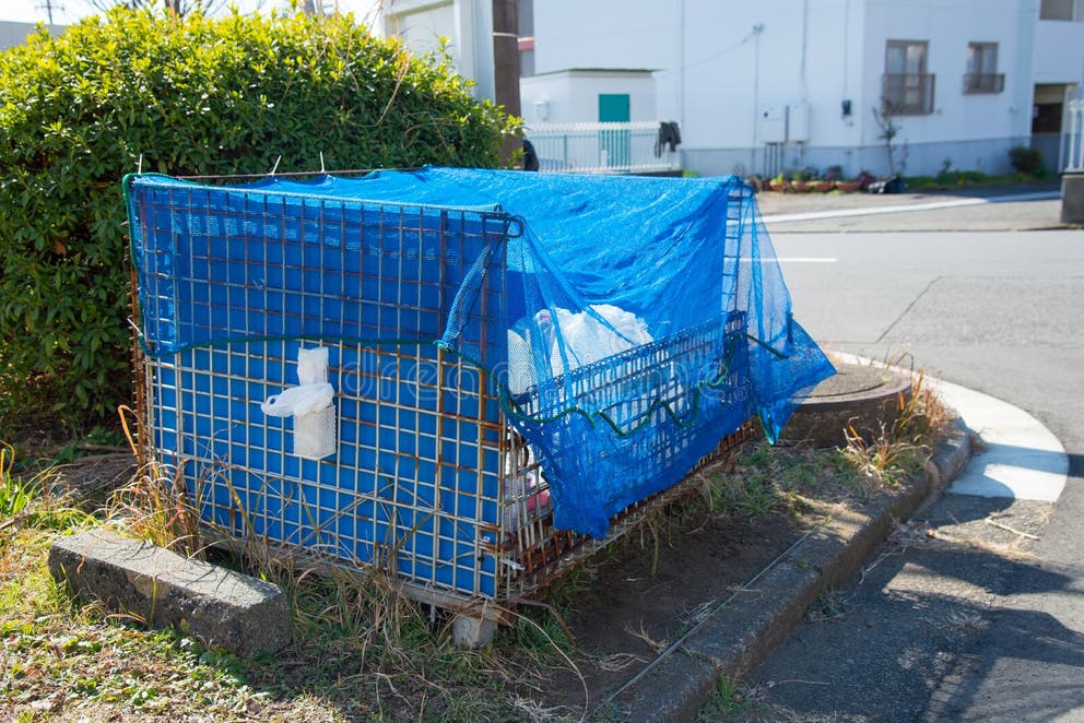 The Metal Net Box of Container for Collection of the Plastic Bottles ...