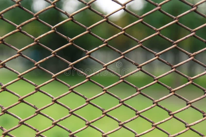 Metal net with green stock image. Image of grid, chain - 58993269