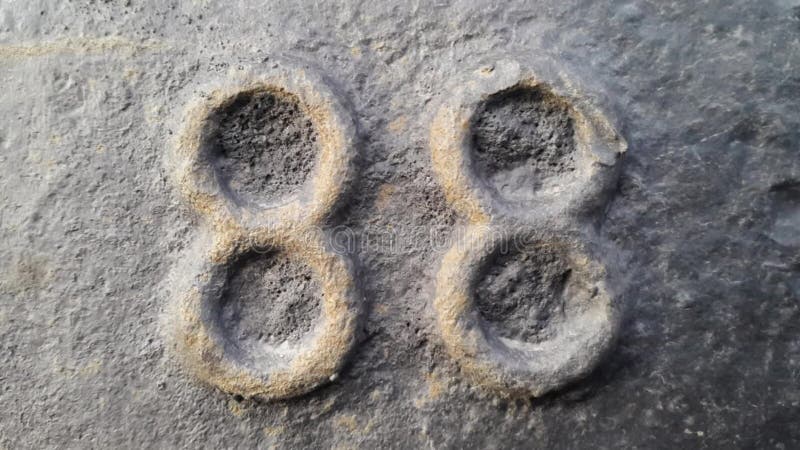 Metal Number 1. Texture of Rusty Metal in the Form of Figures 1 Stock ...