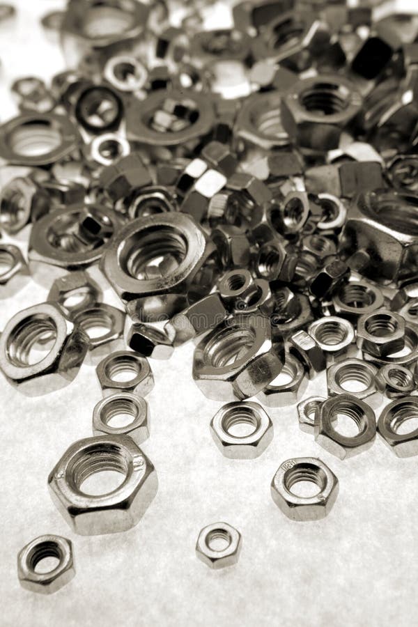 Metal nuts stock image. Image of sizes, metal, nuts, scatter - 2791963