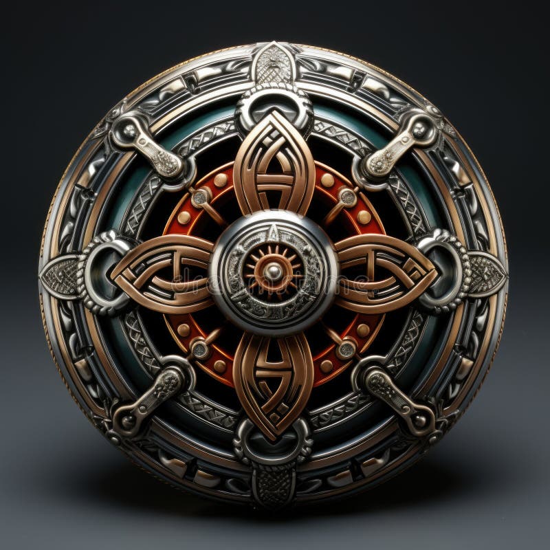 A Metal Object with a Decorative Design on it, Small Decorative Metal ...