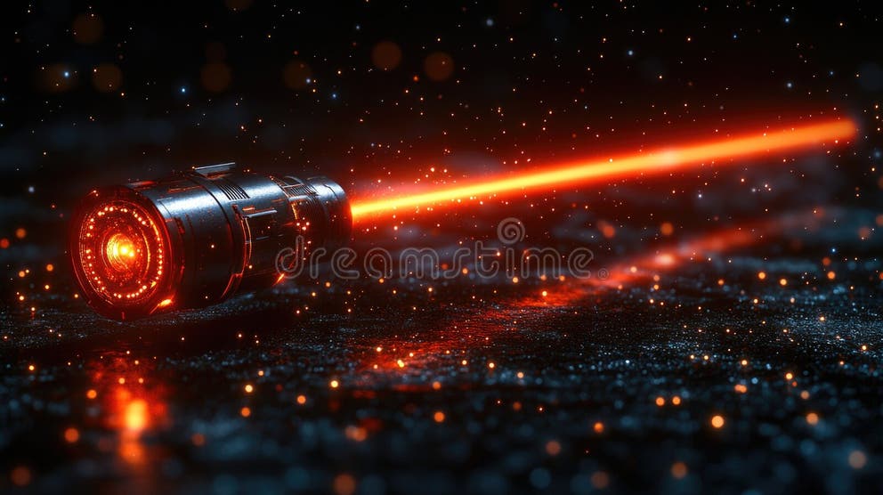 Metal Object Emitting Red Light, Useful for Science and Technology ...