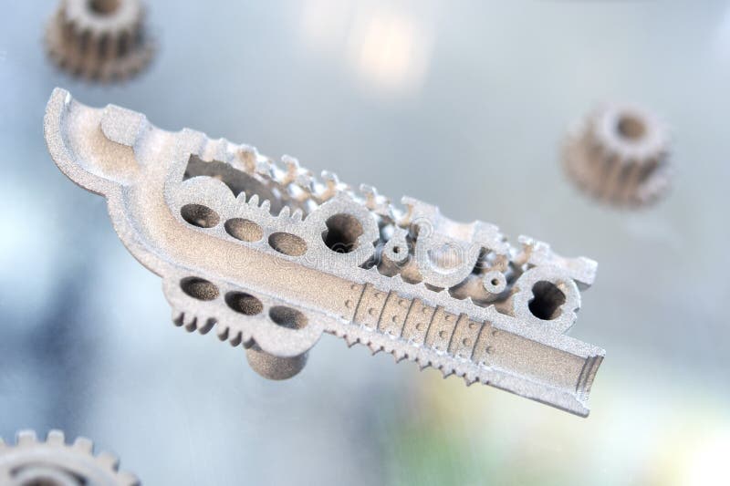 Metal Object Printed on 3D Printer from Metal Powder Model Created on ...