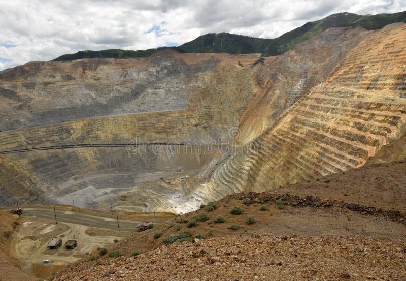 Metal ore excavation stock image. Image of load, environment - 151124401