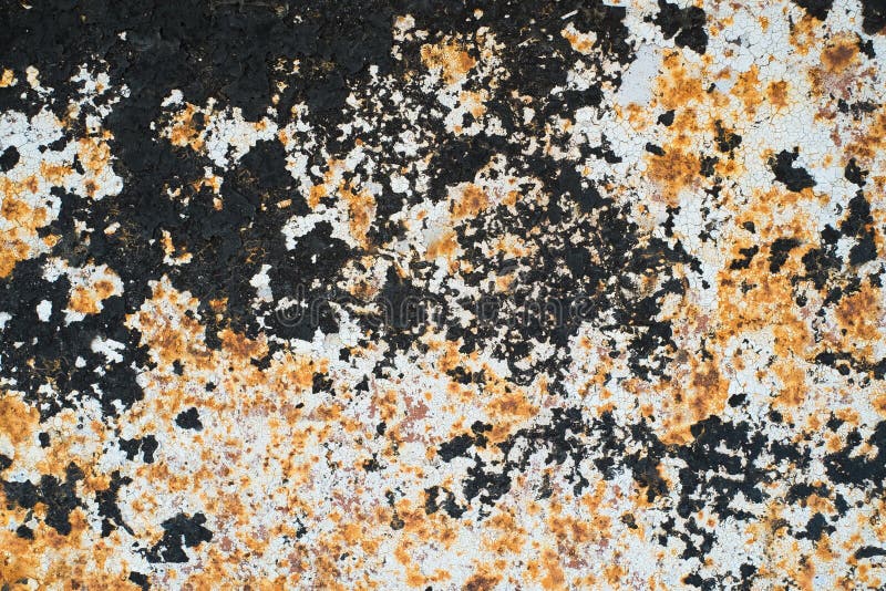 Metal Oxidado Com a Pintura Descascada Foto de Stock - Imagem de metal ...