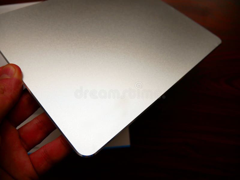 A Metal Pad for a Computer Mouse. Stylish Mouse Pad Made of Metal and ...