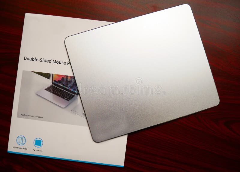 A Metal Pad for a Computer Mouse. Stylish Mouse Pad Made of Metal and ...