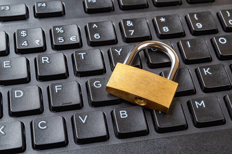 Desktop Keyboard with No Button. Red Key with Word No on a Black ...