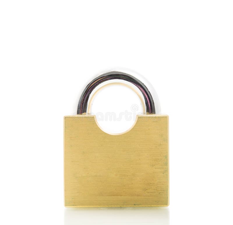 Padlock Gold Color in the Form of a Heart and with the Image of an ...