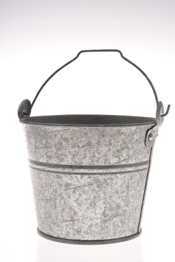 Metal pail stock photo. Image of pail, grey, background - 8508956