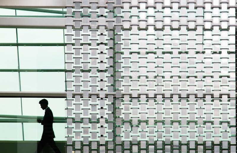 Metal Panel Decoration Building Facade Detail Closeup View Stock Photo ...