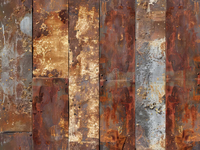 Metal Panel Showing Signs of Rusting Stock Illustration - Illustration ...