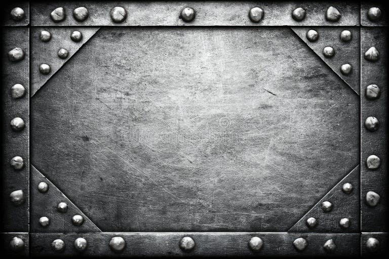 Metal Plate Frame stock illustration. Illustration of rough - 387316171