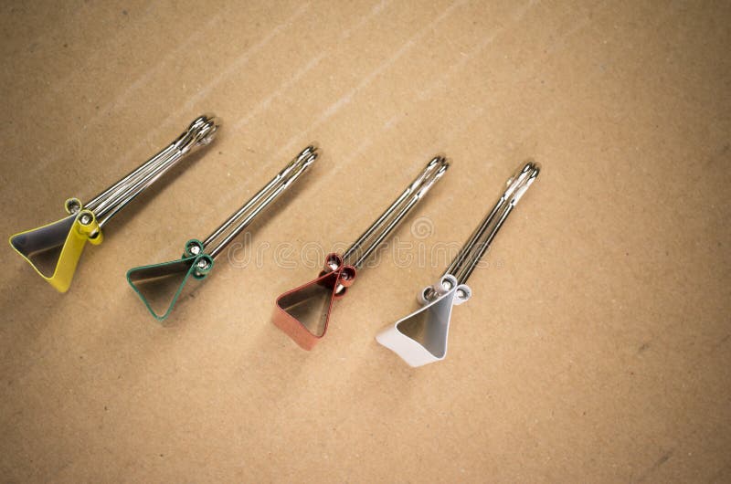 Metal paper clips stock image. Image of pegs, clips, office - 45465101
