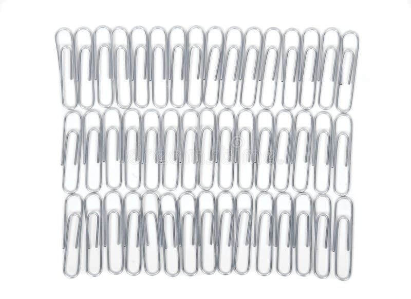 Metal paper clips stock photo. Image of stationery, accessory - 78232300