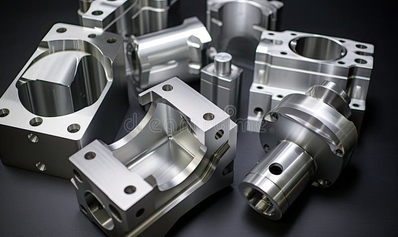 Metal Parts Arranged in a Structured Formation on a Flat Surface Stock ...