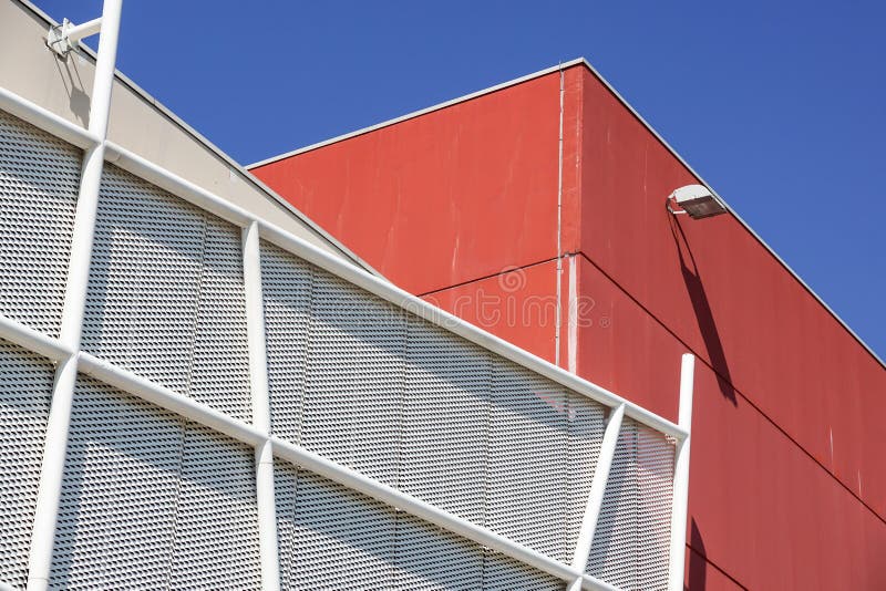 Metal Pattern Architecture Details Facade Metal Geometric Structure ...