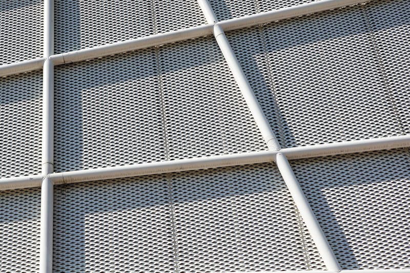 Metal Pattern Architecture Details Facade Metal Geometric Structure ...