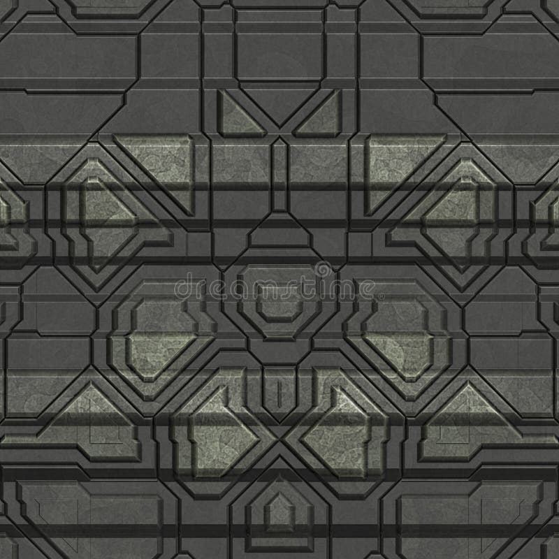 Metal Pattern Generated Seamless Texture Stock Illustration ...