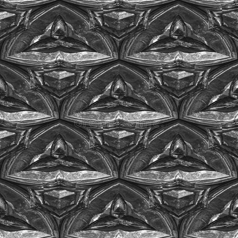 Metal Pattern Generated Texture Stock Illustration - Illustration of ...
