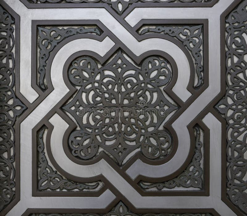 Metal Pattern Taken in a Mosque Stock Photo - Image of mosque, silver ...