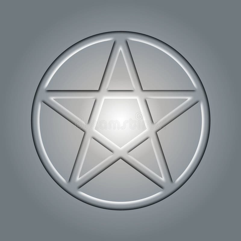 Metal Pentagram stock illustration. Illustration of metal - 24301389