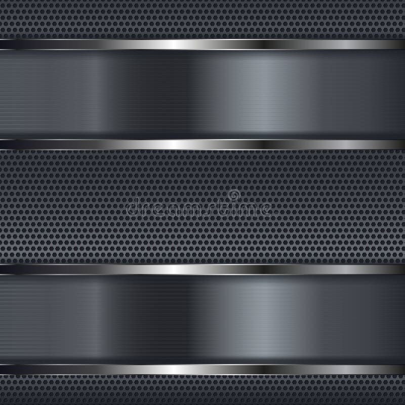 Metal Background. Vector 3d Illustration Stock Vector - Illustration of ...