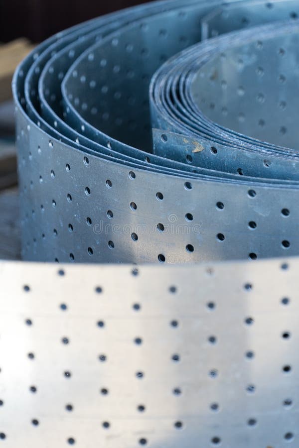 Metal Perforated Strip for the Production of Works with Wood. Stock ...