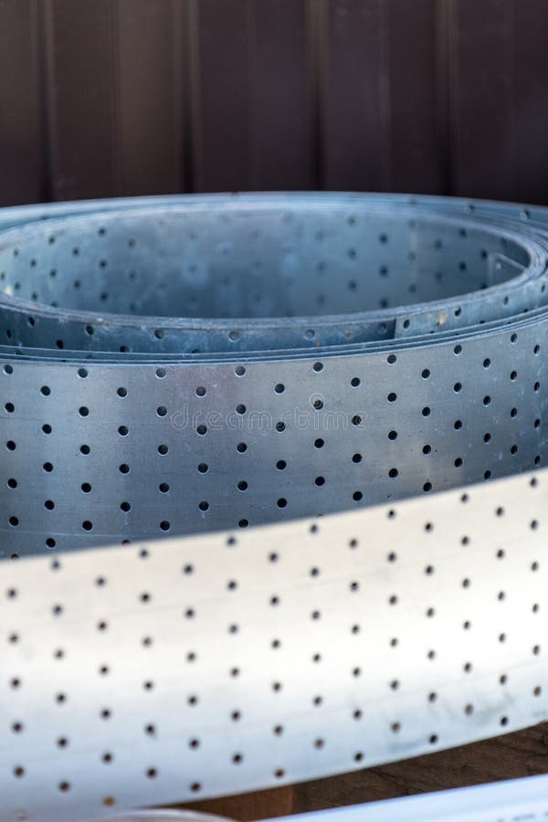 Metal Perforated Strip for the Production of Works with Wood. Stock ...