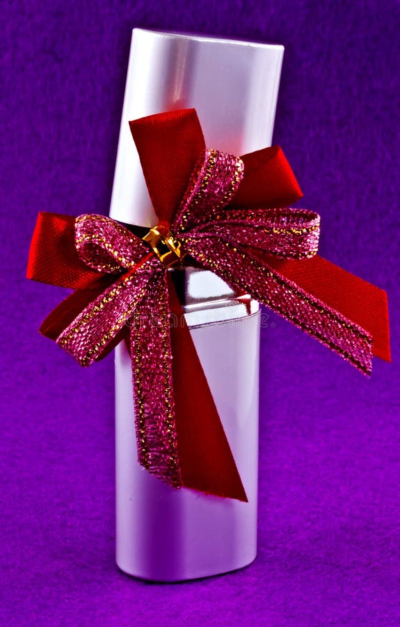 Perfume Spray with Red Bow stock photo. Image of decorated - 29543920
