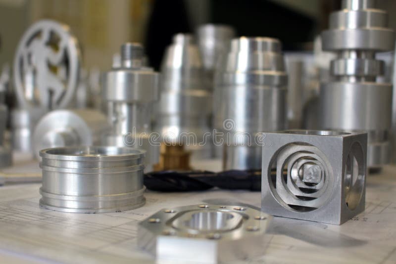 Metal Pieces stock photo. Image of machined, student - 54521768