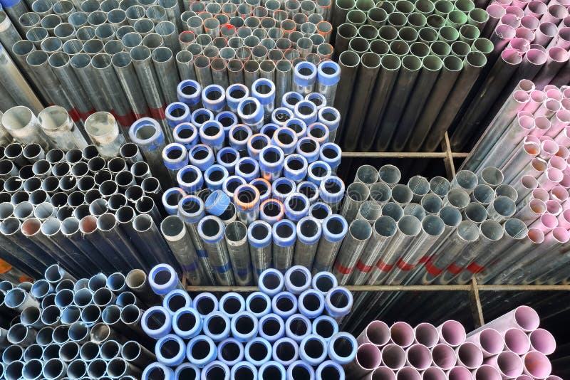 Metal Pipe for Construction Stock Photo - Image of durable, rectangle ...