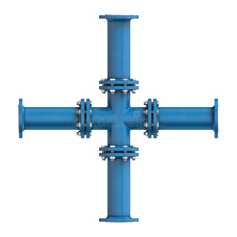 Metal Pipe Isolated On A White Background Stock Image - Image of ...