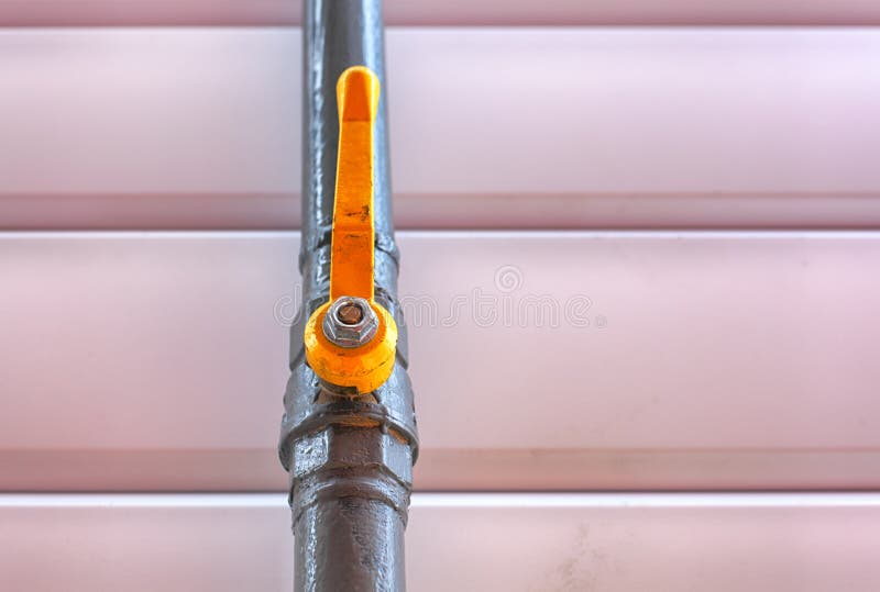 Metal Pipe with Open Switch Stock Image - Image of controller, tube ...