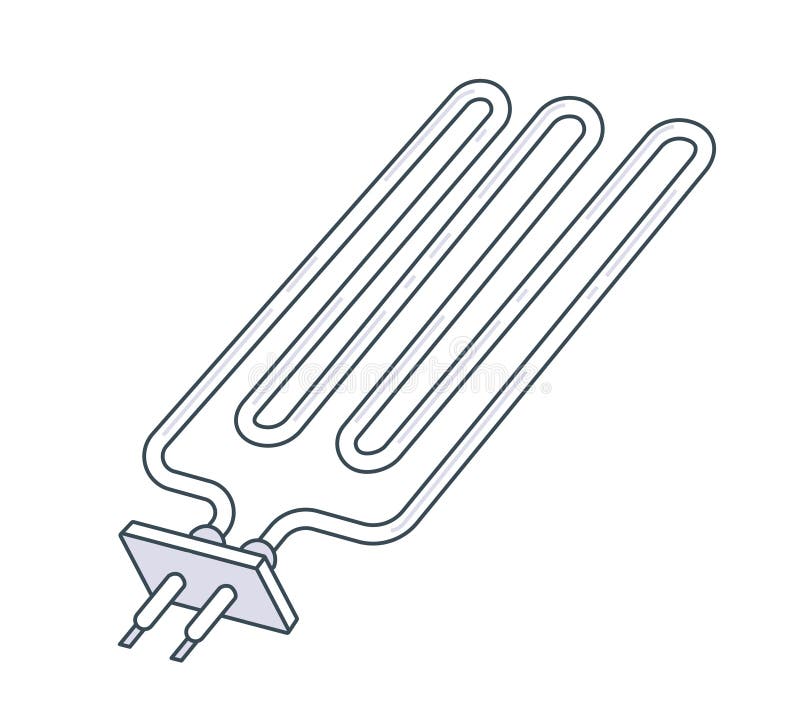 Radiator linear icon stock vector. Illustration of vector - 175335354