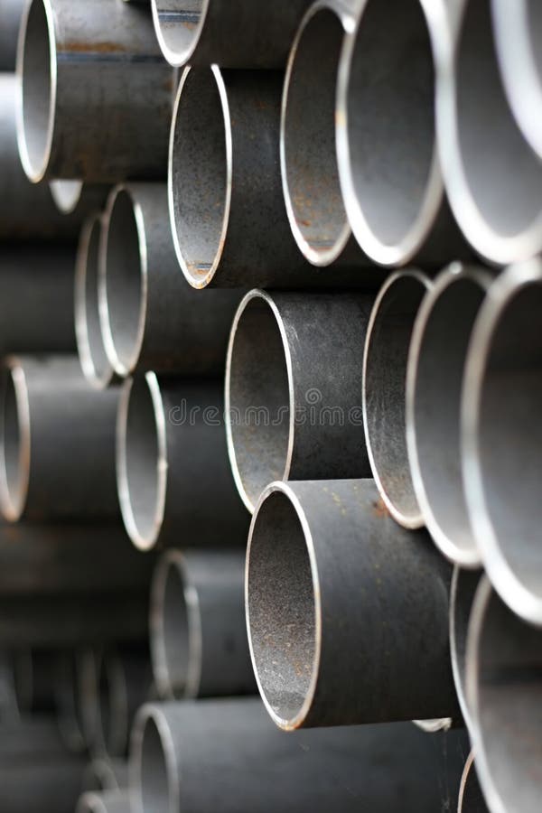 Metal pipes stock photo. Image of round, industrial, heavy - 10117826