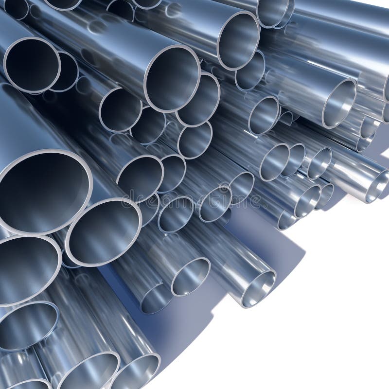 Metal pipes background stock illustration. Illustration of group - 63998729