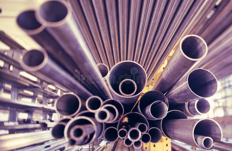 Metal pipes stock photo. Image of round, industrial, heavy - 10117826