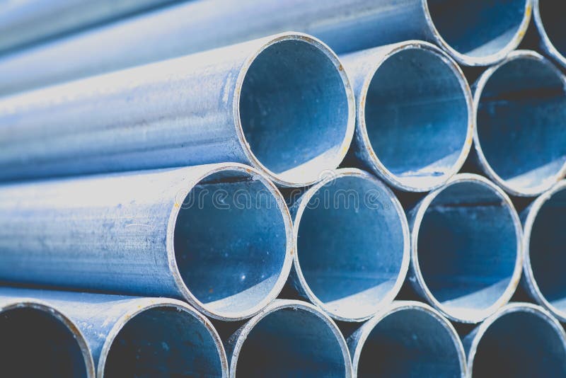 Metal pipes stock photo. Image of plumbing, storage, silver - 53856658