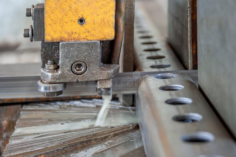 Metal pipes for formwork stock image. Image of mounting - 254999269