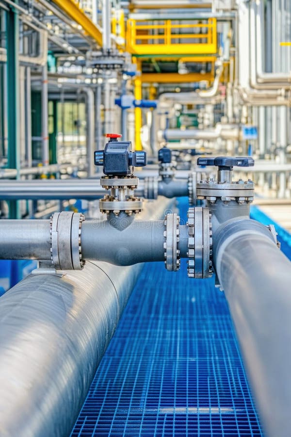 Industrial Valves Regulating Flow Processing Plant Stock Photos - Free ...