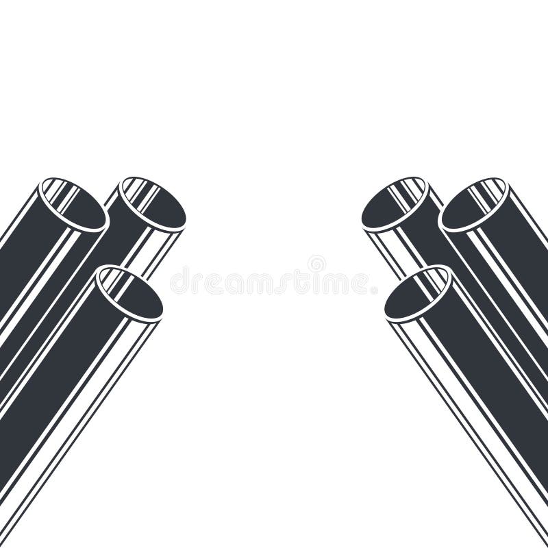Metal Pipes Vector Illustration Design Web Element Stock Vector ...