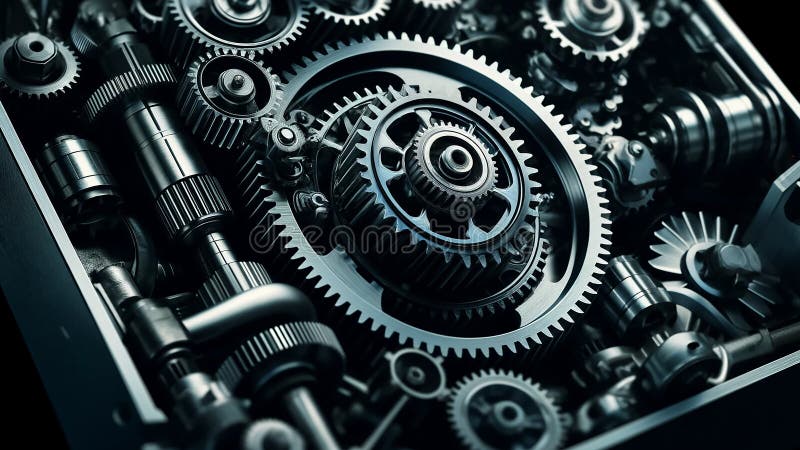 Metal and Plastic Parts Designed for Mechanical Engineering Stock ...